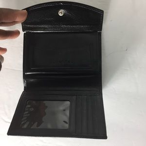 el portal | Bags | El Portal Black Change 5 Card Slots Leather Wallet ...